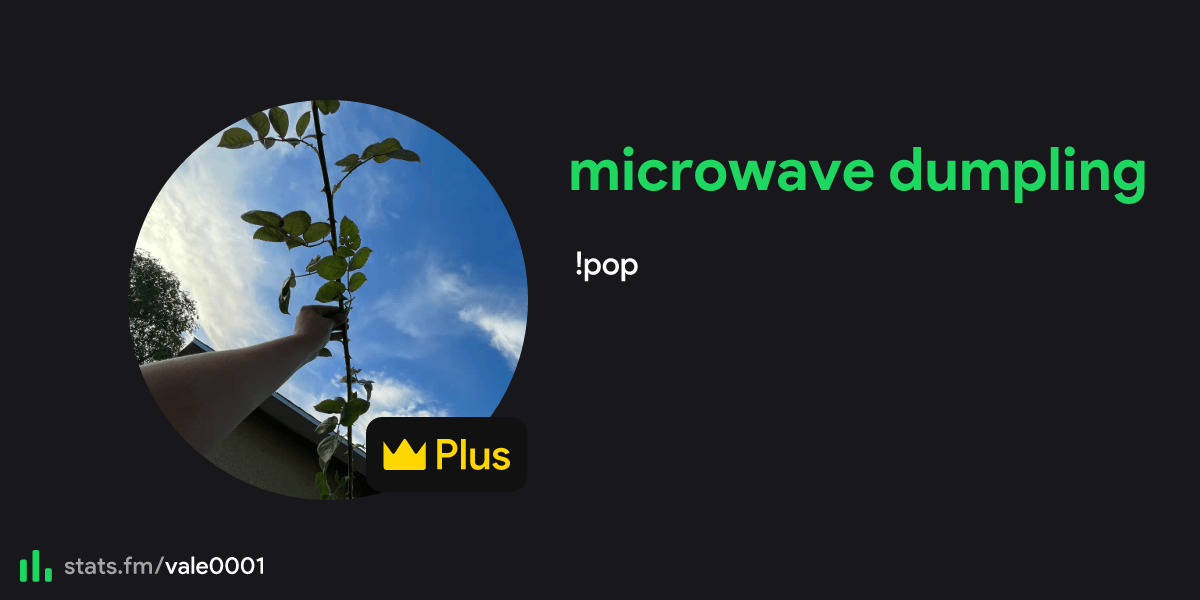 microwave dumpling's stats, streams and more | stats.fm