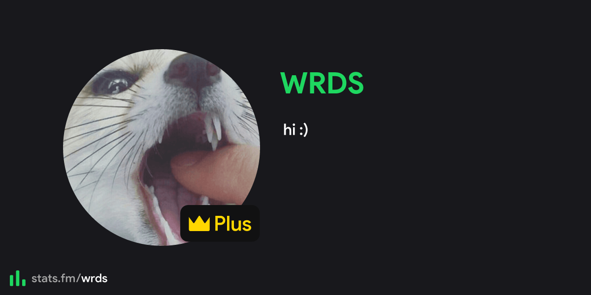 WRDS's stats, streams and more | stats.fm
