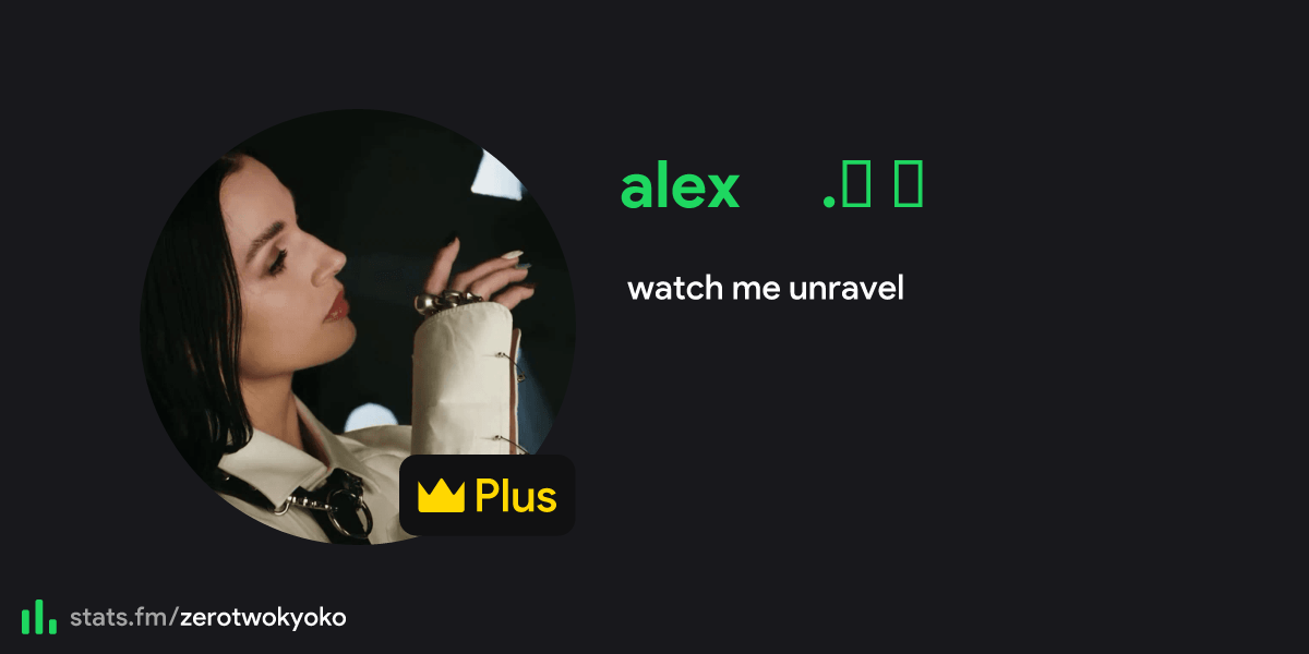 ALEX 🪡's stats, streams and more | stats.fm